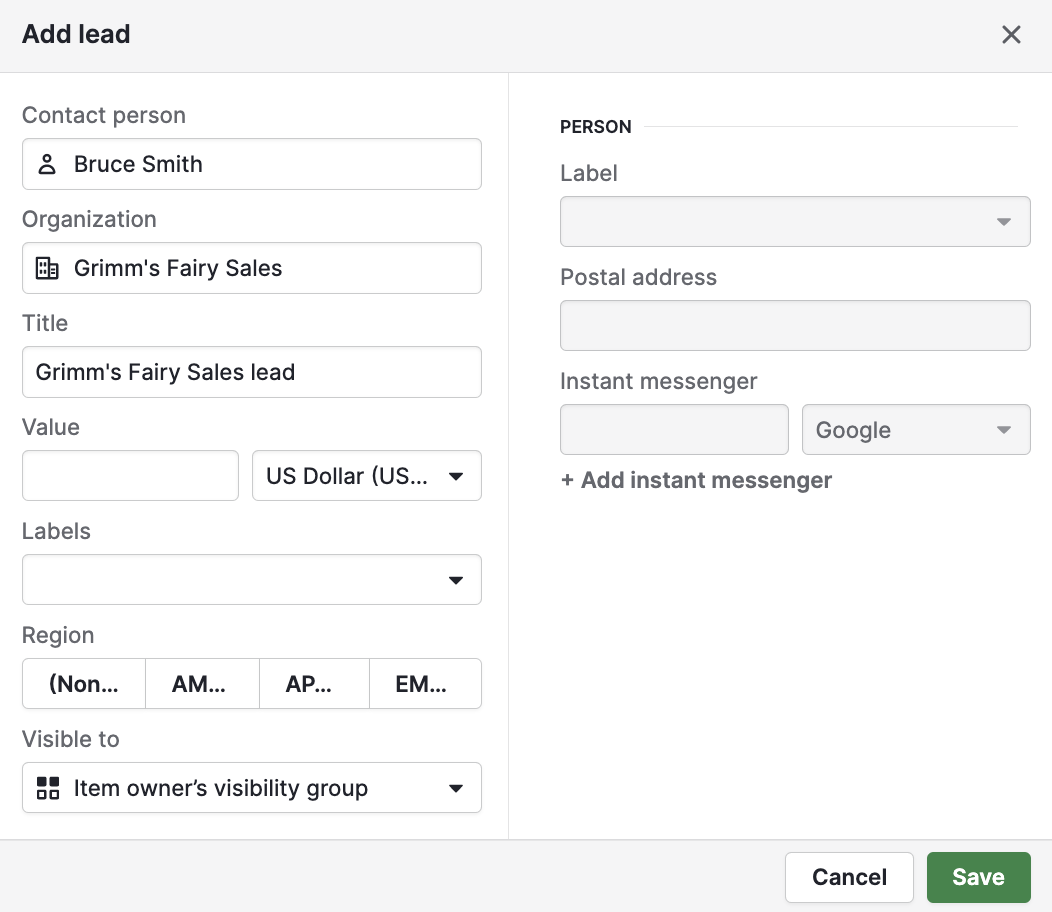 Adding leads to my Leads Inbox - Knowledge Base | Pipedrive